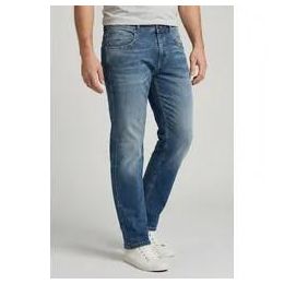 5-Pocket-Jeans Camel Active "WOODSTOCK", Herren, Gr. 33, L&auml;nge 34, blau (indigo), Denim/Jeans, Obermaterial: 85% Baumwolle, 13% Polyester, 2% Elasthan, bequem lang, Jeans 5-Pocket-Jeans, mit Stretch, Topseller