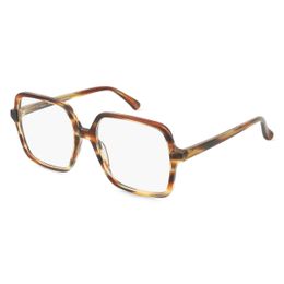 Fielmann ABC 084 FA BLANCA Brille Damen | Fassung: Vollrand, Geometrisch, Havanna Gestreift