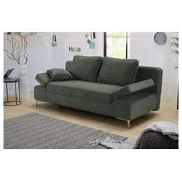 Jockenh&ouml;fer Schlafsofa JOCKENH&Ouml;FER GRUPPE "Jano, B: 202 cm, Liegefl. 144x200 cm", gr&uuml;n, B:202cm T:103cm, Sofas, Schlafsofa, mit Bettfunktion, Bettkasten, Armteilverstellung & 1 Zierkissen