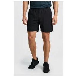 Trainingsshorts Hummel "HMLPULSE WORKOUT SHORTS", Damen, Gr. XXL (44), N-Gr, schwarz, Obermaterial: 100% Polyester, Hosen, aus gewebtem Stoff, mit elastischem Bund, sportlicher Stil