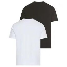 HUGO BOSS T-Shirt HUGO BLUE "BLUE Naolo", Herren, Gr. L, bunt (open miscellaneous960), Single Jersey, Obermaterial: 96% Baumwolle, 4% Elasthan, regular fit h&uuml;ftlang, Rundhals, Shirts T-Shirt, mit Markenlabel am Saum