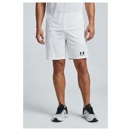 Shorts Under Armour "UA M CHALLENGER CORE SHORT", Herren, Gr. S, N-Gr, wei&szlig;,, wei&szlig;, Obermaterial: 100% Polyester, Hosen Shorts, sportlicher Stil, f&uuml;r vielseitige Aktivit&auml;ten, leichtes Material