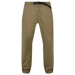 Stoffhose Urban Classics "Urban Classics Herren Straight Leg Chino with Belt", Herren, Gr. 32, Normalgr&ouml;&szlig;en, tiniolive, 100% Baumwolle, unifarben, normal, Hosen Stoffhose