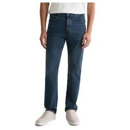 Marc O'Polo Regular-fit-Jeans MARC O'POLO "aus Bio-Baumwoll-Mix", Herren, Gr. 32, L&auml;nge 32, blau schwarz wash, Obermaterial: 99% Baumwolle, 1% Elasthan, unifarben, regular fit normal, Jeans