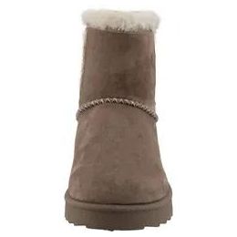 Stiefel Tom Tailor "Tom Tailor Tall Boots", Damen, Gr. 40, mud, Polyester, unifarben, Schuhe Stiefel