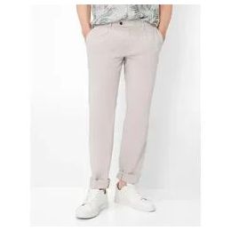 Bundfaltenhose EUREX BY Brax "Style LUIS", Herren, Gr. 52, Normalgr&ouml;&szlig;en, silberfarben, Web, 61% Baumwolle, 36% Lyocell, 3% Elasthan, Hosen