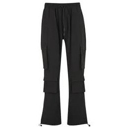 Cargohose 2Y STUDIOS "2Y Studios Oris Cargo Pants", Damen, Gr. 32, Normalgr&ouml;&szlig;en, schwarz, 100% Baumwolle, unifarben, normal, Hosen Cargohose