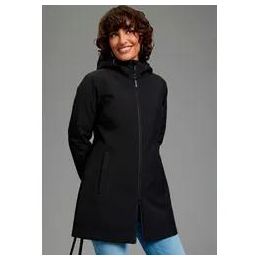 Funktionsjacke Polarino, Damen, Gr. 42, schwarz, Web, Obermaterial: 100% Polyester. Futter: 100% Polyester. Wattierung: 100% Polyester, unifarben, normal, mit Knopf,verstellbar Rippb&uuml;ndchen mit Druckknopf, Jacken Funktionsjacke, W&auml;rmend, winddicht, wasserabweisend, &Uuml;bergangsjacke