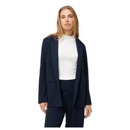 Jackenblazer Zero "Damen offener Style", Damen, Gr. 40, hydrangea, Twill, Obermaterial: 96% Polyester, 4% Elasthan, unifarben, figurbetont normal, V-Ausschnitt, eng, Blazer, Plain/ohne Details