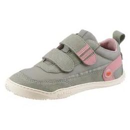 Barfu&szlig;schuh QNUFFS "Erle", Jungen, Gr. 30, river, rosa, Lederimitat, Textil, kontrastfarbene Details, Schuhe Barfu&szlig;schuh, Klettschuh, Halbschuh, Sneaker mit Kontrastbes&auml;tzen