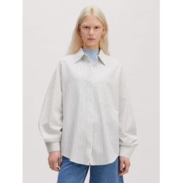 EDITED Shirt 'Hanni Damen Gr&ouml;&szlig;e XS creme / blau / mischfarben