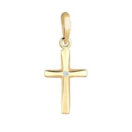 Elli DIAMONDS Pendant 'Kreuz' female Gold size One Size