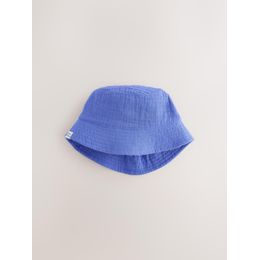 next Hut Jungen Gr&ouml;&szlig;e 47 violettblau / hellorange / wei&szlig;