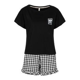 Doctor Nap Pyjama 'Doctor Nap' Damen Gr&ouml;&szlig;e S schwarz Winterkleid