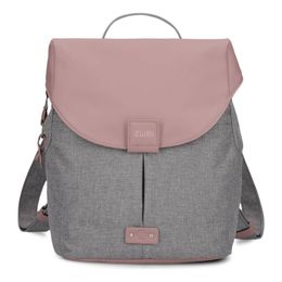 Zwei Rucksack 'Olli' Damen Gr&ouml;&szlig;e One Size grau / puder
