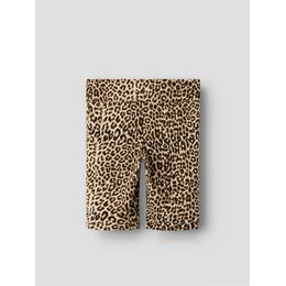 name it Shorts 'NKFFAHIROZ' M&auml;dchen Gr&ouml;&szlig;e 140 beige / hellbraun / schwarz