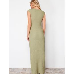 Trendyol Kleid Damen Gr&ouml;&szlig;e 40 pastellgr&uuml;n Winterkleid