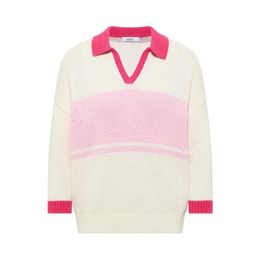 Cecil Pullover Damen Gr&ouml;&szlig;e S rosa / pitaya / offwhite
