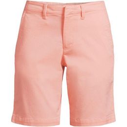 LANDS' END Chino-Bermudas 25 cm, Damen,  Orange, by Lands' End