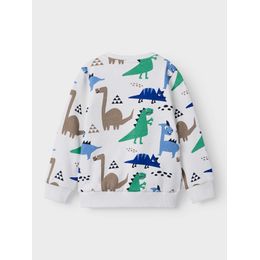 name it Sweatshirt 'NMMPOKE' Jungen Gr&ouml;&szlig;e 98 blau / braun / gr&uuml;n / wollwei&szlig;