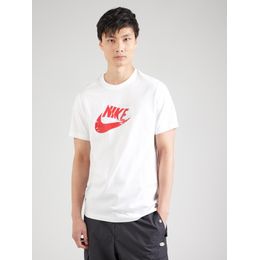 Nike Sportswear T-Shirt 'FUTURA' Herren Gr&ouml;&szlig;e XS cranberry / wei&szlig;
