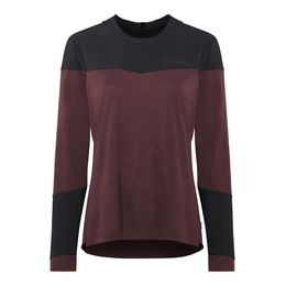 Vaude Funktionsshirt 'Moab LS PRO' Damen Gr&ouml;&szlig;e XL burgunder / schwarz