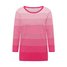 Cecil Pullover Damen Gr&ouml;&szlig;e M pink / wei&szlig;