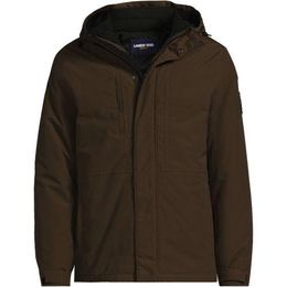 LANDS' END Isolierte, wasserdichte 3-in-1-Jacke Squall, Herren,  Braun, Polyester/Nylon, by Lands' End