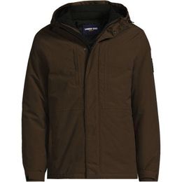 LANDS' END Isolierte, wasserdichte 3-in-1-Jacke Squall, Herren,  Braun, Polyester/Nylon, by Lands' End