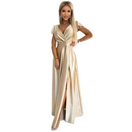 numoco Abendkleid 'Crystal' Damen Gr&ouml;&szlig;e 40 beige Winterkleid
