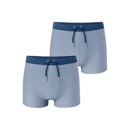 Schiesser Boxer-Badehose ' Ocean Swim ' Herren Gr&ouml;&szlig;e M blau
