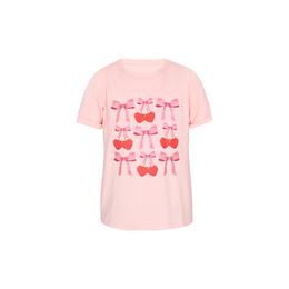 MIMO T-Shirt Damen Gr&ouml;&szlig;e L pink / hellpink / rot
