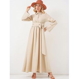 Bigdart Kleid Damen Gr&ouml;&szlig;e 42 hellbeige Winterkleid