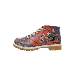 DOGO Schn&uuml;rstiefel 'DOGO Shortcut Boots - Hello Pumpkin' Damen Gr&ouml;&szlig;e 38 blau Winterschuhe