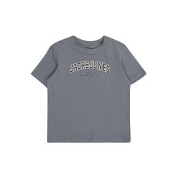 Jack & Jones Mini T-Shirt 'JJECALEB' Jungen Gr&ouml;&szlig;e 122 basaltgrau / schwarz / wei&szlig;