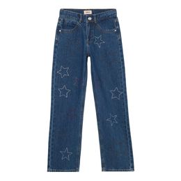 Only Girls Jeans 'KOGCARLY' M&auml;dchen Gr&ouml;&szlig;e 152 blue denim / pink / rotmeliert / silber