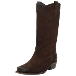 Felmini Wide Fit Cowboystiefel 'Gerbera' Damen Gr&ouml;&szlig;e 41 dunkelbraun Winterschuhe