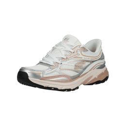 Skechers Sneaker Damen Gr&ouml;&szlig;e 35 beige / silber / wei&szlig;