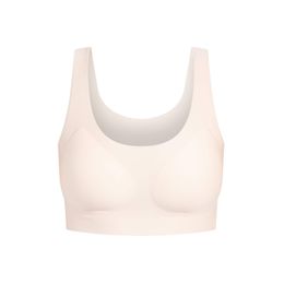 Smilodox Plunge Bralette Nysa Seamless Damen Gr&ouml;&szlig;e 80/90 beige
