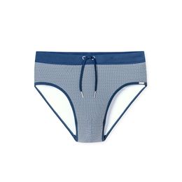 Schiesser Badehose ' Ocean Swim ' Herren Gr&ouml;&szlig;e S blau / wei&szlig;