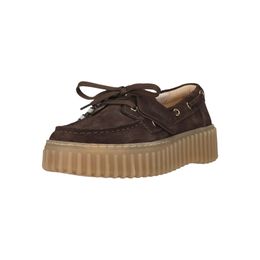 Clarks Schn&uuml;rschuhe 'Torhill Boat' Damen Gr&ouml;&szlig;e 41.5 dunkelbraun