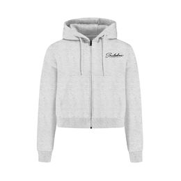 Smilodox Sweatjacke 'Enara' Damen Gr&ouml;&szlig;e M graumeliert