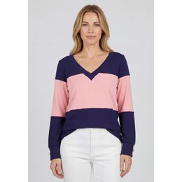 CALEY Bluse Damen Gr&ouml;&szlig;e XL navy / pastellpink