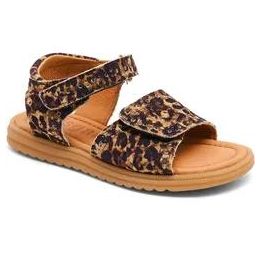 Sandale bisgaard "Andrea", M&auml;dchen, Gr. 28, leopard, Leder, gemustert, festlich, Schuhe Sandale, Sommerschuh, M&auml;dchen Schuh mit Klett, Gr&ouml;&szlig;enschablone zum Download