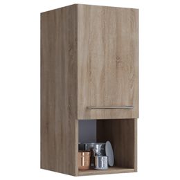 Midischrank Vcm "Holz Badm&ouml;bel H&auml;ngeschrank Badschrank Bad Badinos", braun (sonoma, eiche (s&auml;gerau)), B:33cm T:37cm, Obermaterial: 100% Holz Wood., Schr&auml;nke, Midischrank