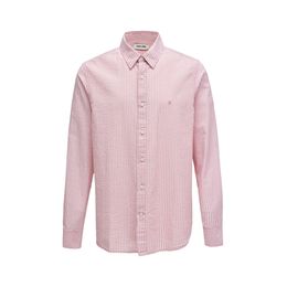 Salsa Jeans Hemd Herren Gr&ouml;&szlig;e M rosa / wei&szlig;