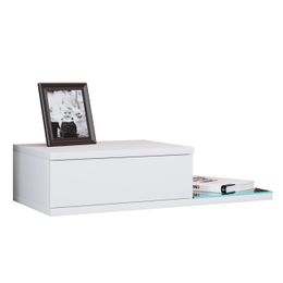 Nachttisch Vcm "Design Wandschublade Nachttisch Regal Konsila L", wei&szlig;, B:65cm T:30cm, Sideboards, Nachttisch