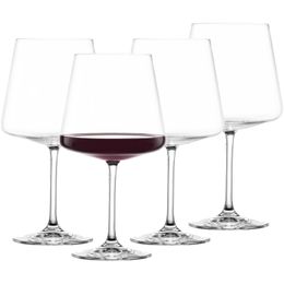 Schott Zwiesel Rotweinglas SCHOTT-ZWIESEL "Burgundergl&auml;ser MioVino 690 ml 4er Set transparent", bunt (transparent), B:11,1cm H:20,8cm &Oslash;:11,1cm, Glas, Trinkgef&auml;&szlig;e, Rotweinglas, Sp&uuml;lmaschinengeeignet