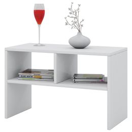 Couchtisch Vcm "Holz Beistelltisch Couchtisch Sofatisch Nachto S", wei&szlig;, B:63cm T:30cm, Tische, Couchtisch
