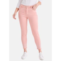 5-Pocket-Jeans STOOKER WOMEN "Rio Skinny Fit Denim Jeans", Damen, Gr. 48, L&auml;nge 26, rose coral, Twill, 98% Baumwolle, 2% Elasthan, skinny fit 7/8-L&auml;nge, Jeans 5-Pocket-Jeans, Skinny Fit Casual Clean Wash Denim Jeans Magic Shape Effekt f&uuml;r Damen
